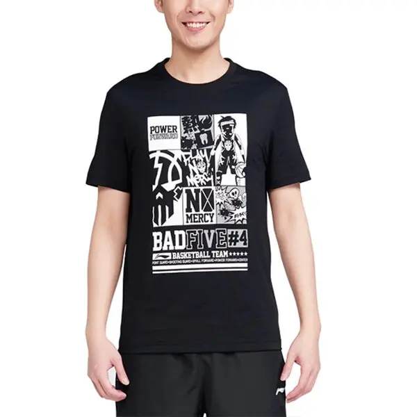 LI-NING Badfive Graphic T-shirt 'black