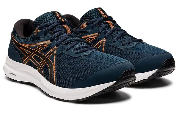 Asics Gel-contend 7 Low Top Athletic Sneakers - Dark Blue