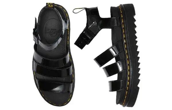 Dr. Martens Blaire Brando Sandals - Black