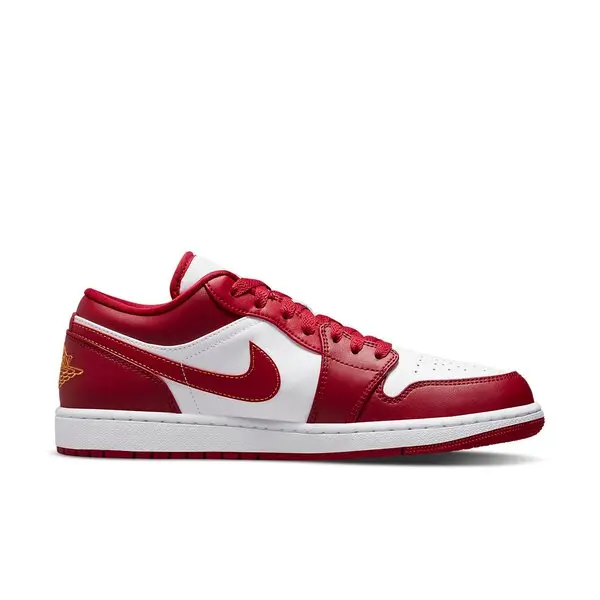 JORDAN 1 Low "cardinal Red" Sneakers - White/red