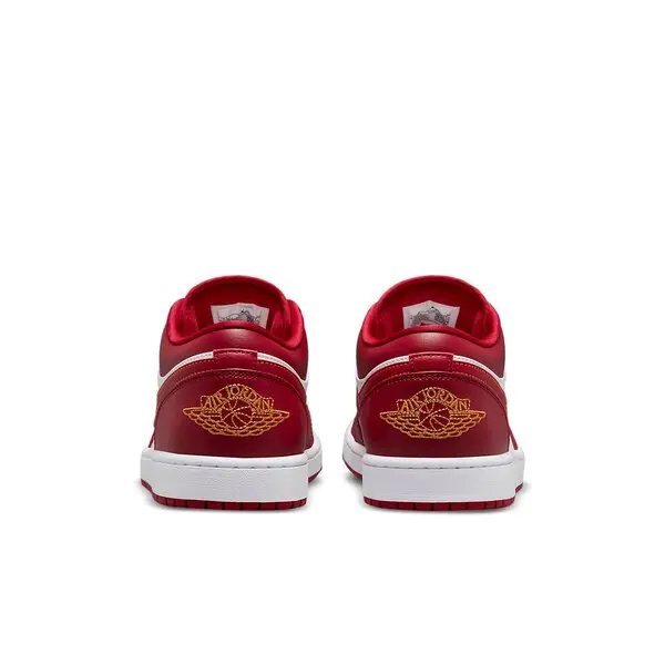JORDAN 1 Low "cardinal Red" Sneakers - White/red