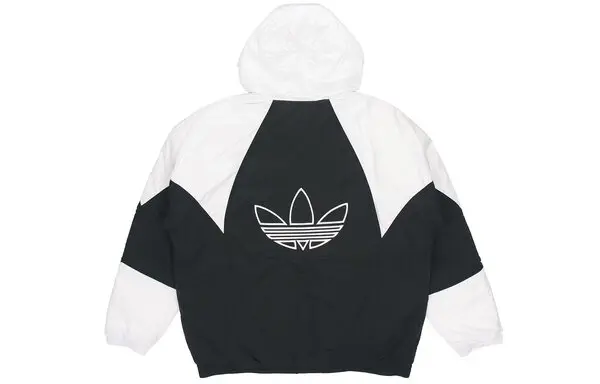 Adidas Originals Padded Colorblock Sports Hooded Jacket - Black