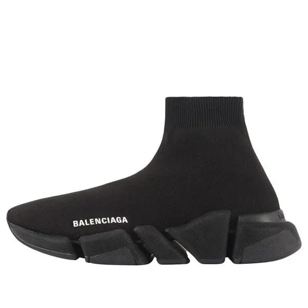 Balenciaga Speed.2 High Top Sock Sneakers - Black