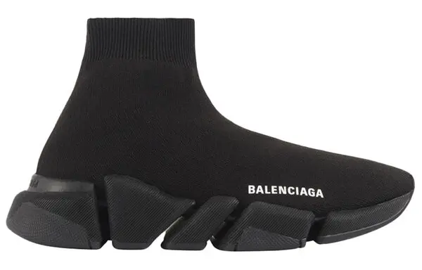 Balenciaga Speed.2 High Top Sock Sneakers - Black
