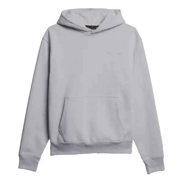 Adidas Originals X Pw Basics Hooded Sweater With Embroidered Monogram - Light Gray