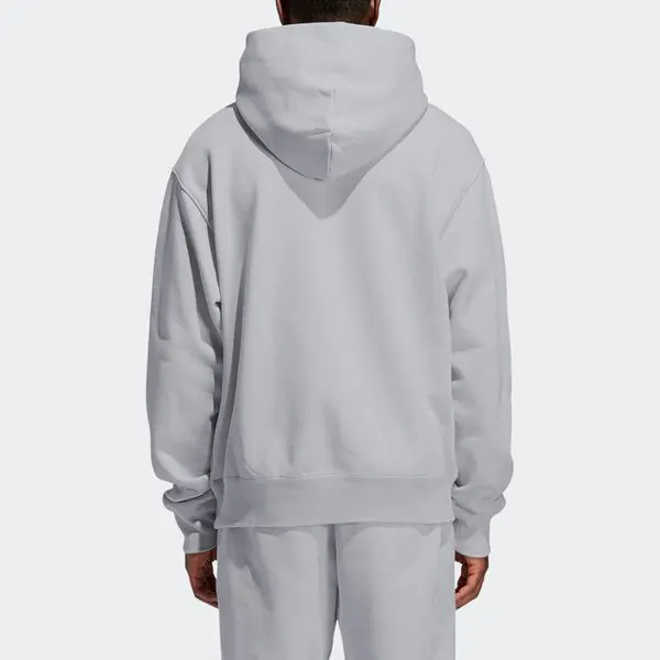 Adidas Originals X Pw Basics Hooded Sweater With Embroidered Monogram - Light Gray