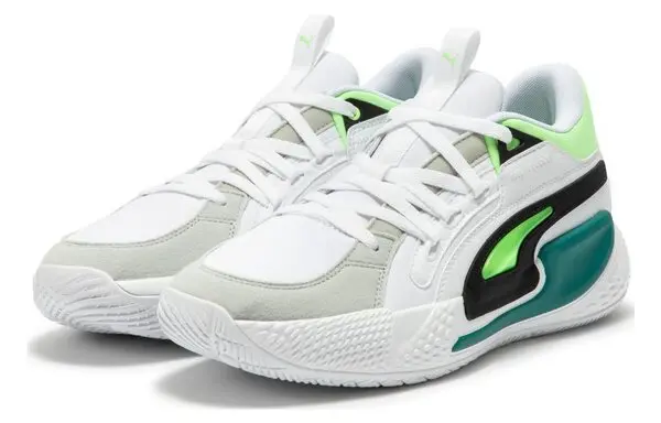 PUMA Court Rider Chaos Sneakers - White/fizzy Lime