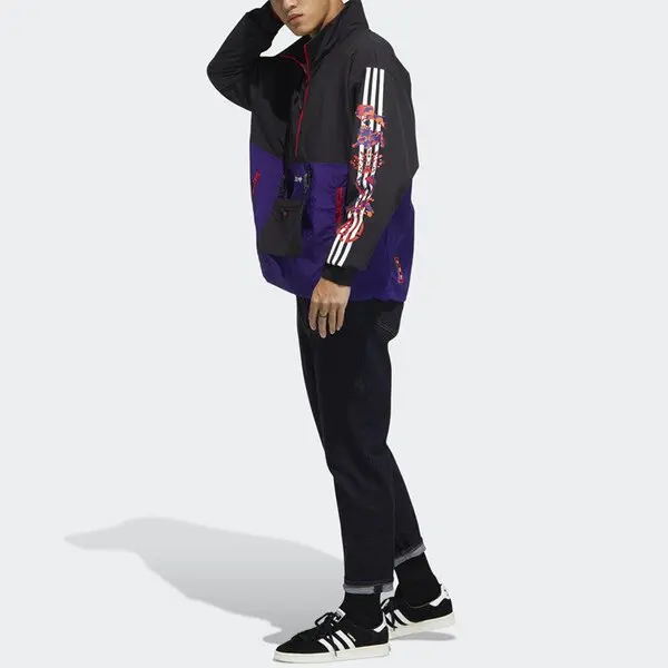 Adidas Originals Cny Half Zip Windbreaker Jacket