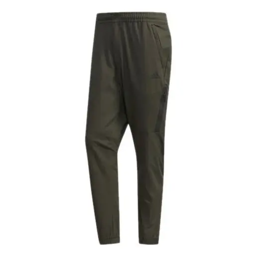 Adidas Al Pt Twill Cone Slim Fit Bundle Feet Casual Sports Pants Brown - Dark Brown