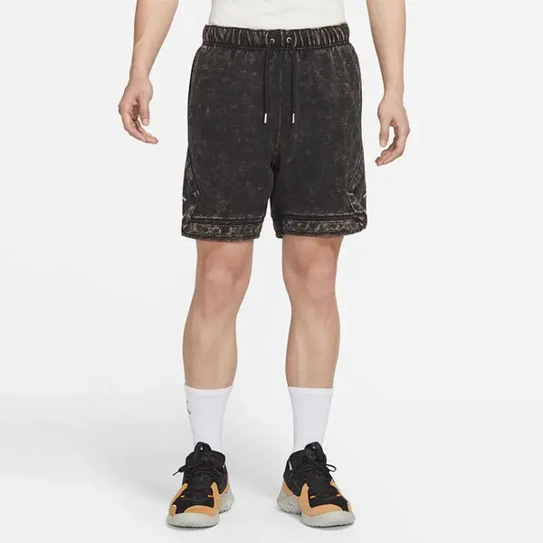 Nike Jordan Essentials Acid Wash Logo Print Shorts