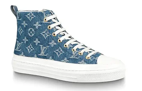 LOUIS VUITTON Stellar High Top Denim Sneakers