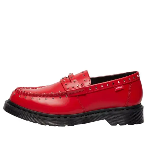Dr. Martens X Supreme Studded Penton Loafer - Red