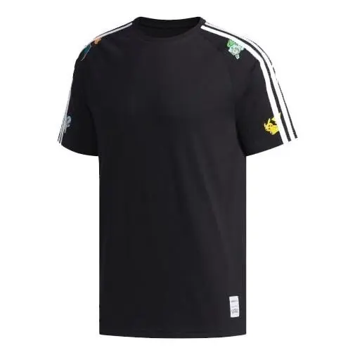 Adidas Neo X Pokémon Crossover Graphic Casual Short Sleeve Tee - Black