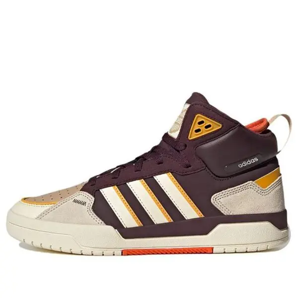 Adidas Neo 100db Mid Top Sneakers - Brown/cream/yellow