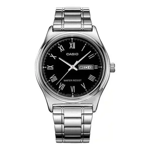 Casio Stainless Steel Analog Watch With Link Bracelet - Silver