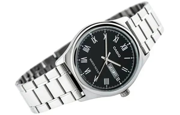 Casio Stainless Steel Analog Watch With Link Bracelet - Silver