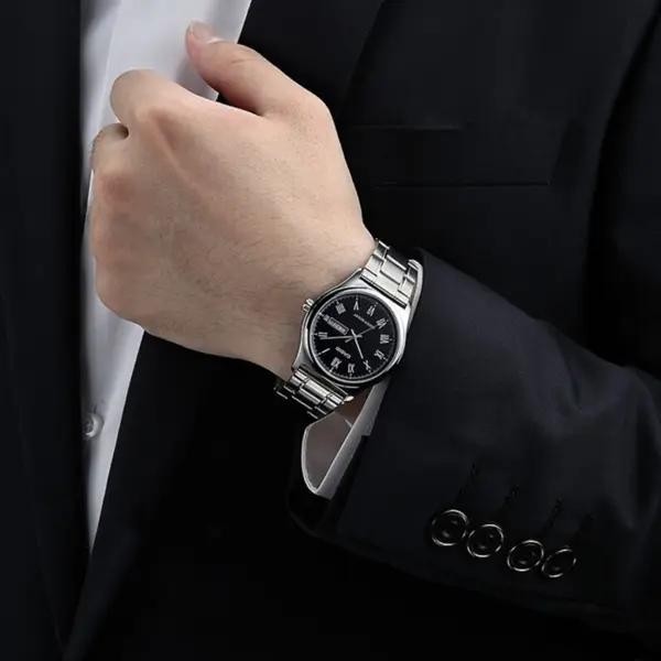 Casio Stainless Steel Analog Watch With Link Bracelet - Silver
