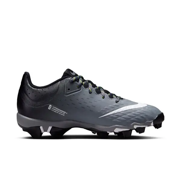 Nike Hyperdiamond 4 Keystone Baseball Cleats - Black/cool Grey/volt