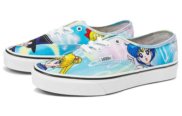 VANS Sailor Moon X Authentic "pretty Guardian & Tuxedo Mask" Sneakers - Blue