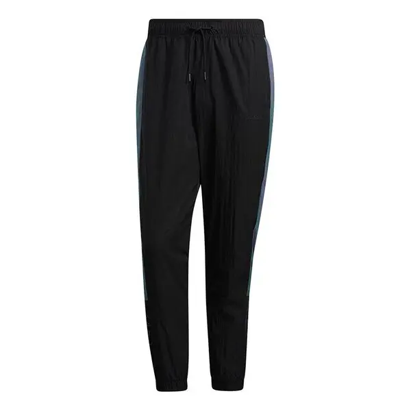 Adidas Neo Sw Wvn Tp Contrasting Colors Bundle Feet Sports Pants/trousers/joggers - Black