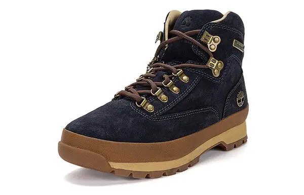 Timberland Euro Hiker Mid Lace Up Boots - Navy/brown