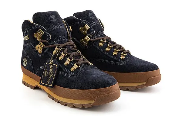 Timberland Euro Hiker Mid Lace Up Boots - Navy/brown