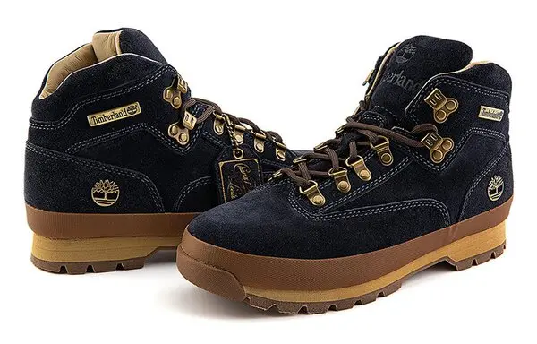 Timberland Euro Hiker Mid Lace Up Boots - Navy/brown