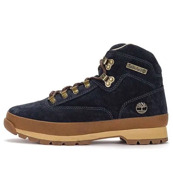 Timberland Euro Hiker Mid Lace Up Boots - Navy/brown
