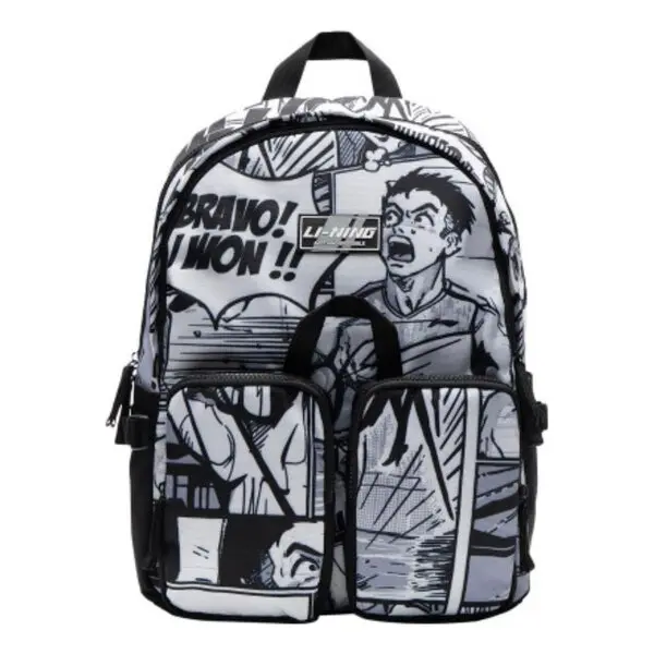 LI-NING Comic Graphic Backpack - Black