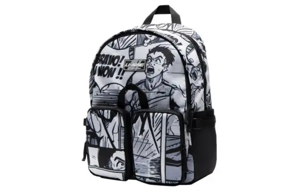 LI-NING Comic Graphic Backpack - Black