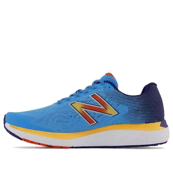 NEW BALANCE Fresh Foam 680v7 Athletic Sneakers - Blue/orange
