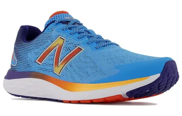 NEW BALANCE Fresh Foam 680v7 Athletic Sneakers - Blue/orange