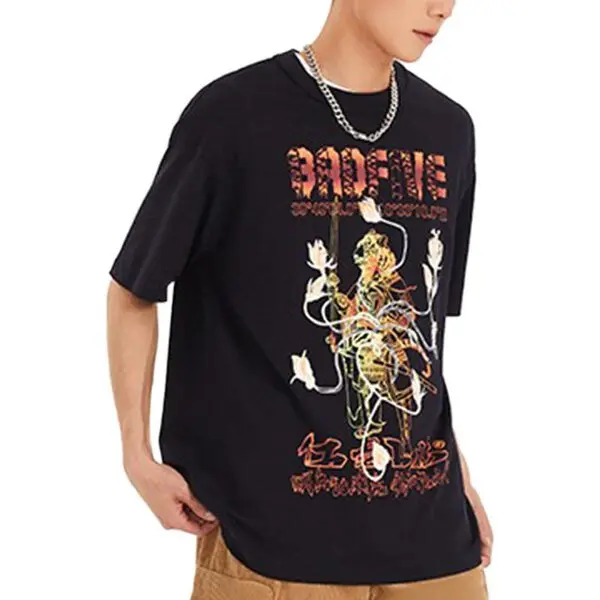 LI-NING Badfive Year Of Tiger Graphic T-shirt 'black - Black/multi-color