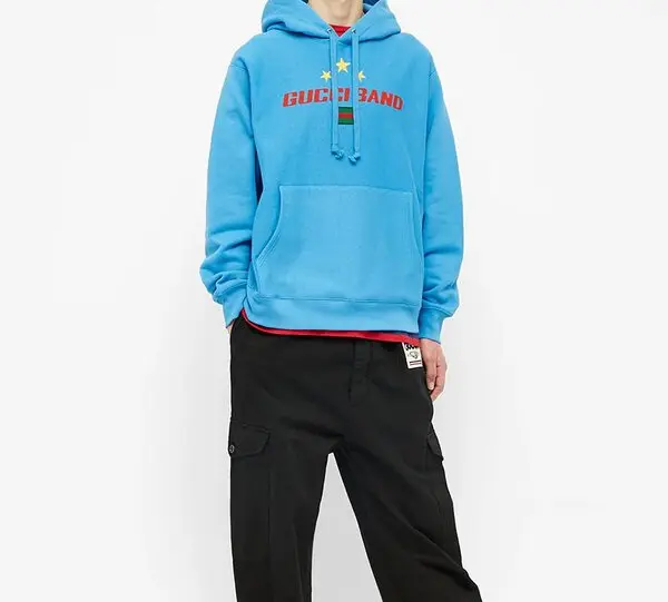 Gucci Band Stars Logo Popover Hoodie