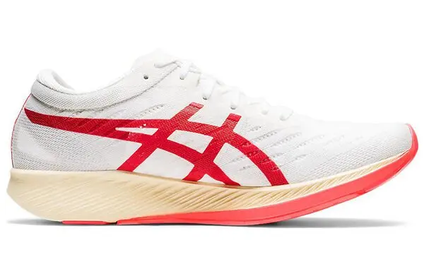 Asics Metaracer Athletic Sneakers - White/orange/red