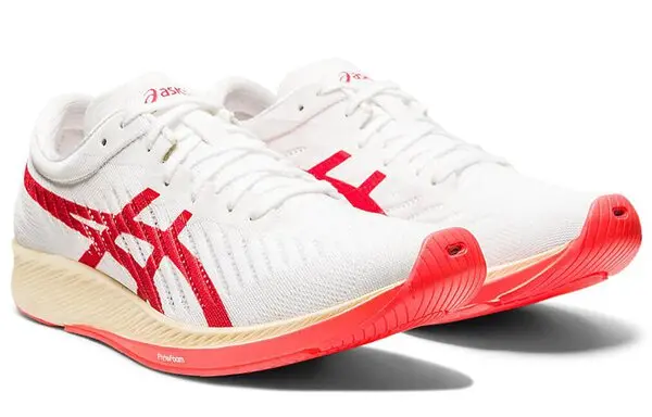 Asics Metaracer Athletic Sneakers - White/orange/red