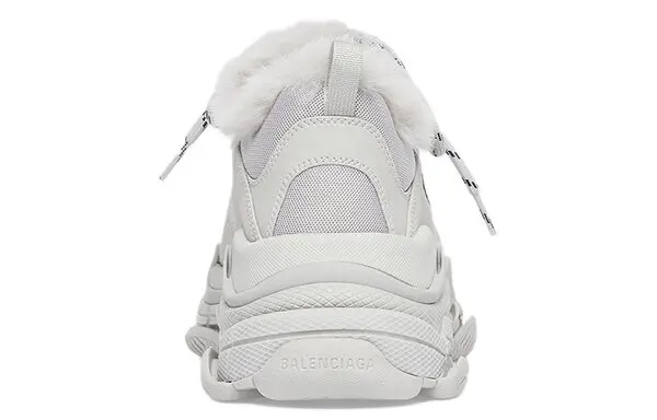 Balenciaga Triple S Sneakers With Faux Fur Detail
