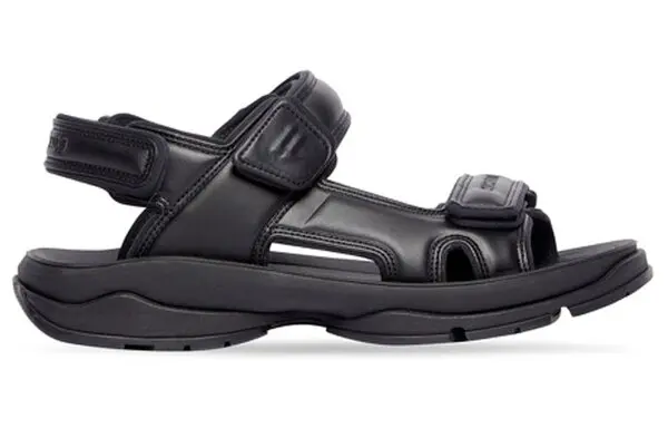 Balenciaga Tourist Sandals - Black