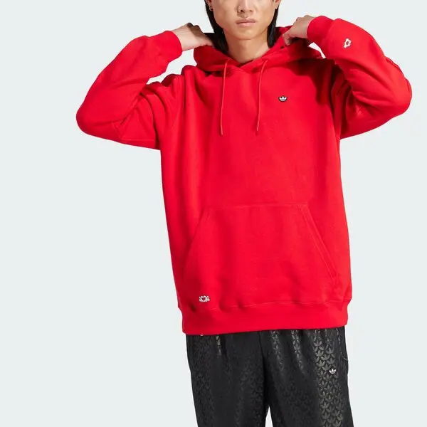 Adidas Mickey Mouse X Originals Appliqu Cotton Hoodie - Red