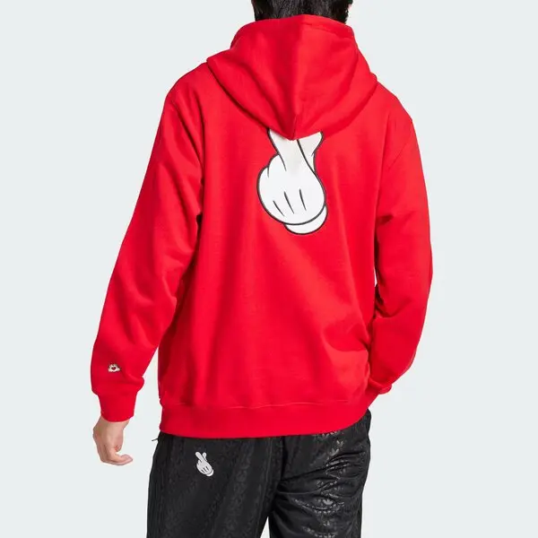 Adidas Mickey Mouse X Originals Appliqu Cotton Hoodie - Red