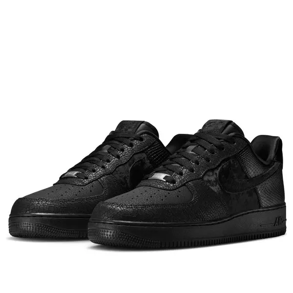 Nike Force 1 Low 3x Celebration Black Textured Sneakers