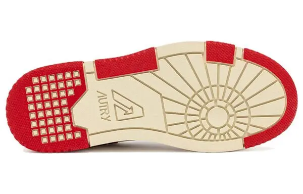 AUTRY Clc Leather Sneakers - White/red