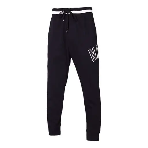 Nike Casual Sports Slim Fit Fleece Long Pants - Black