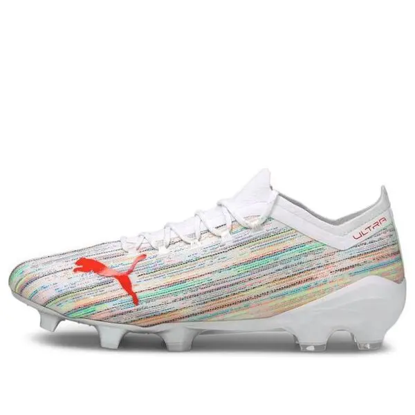 PUMA Ultra 1.2 Fg Ag Athletic Sneakers - White/red