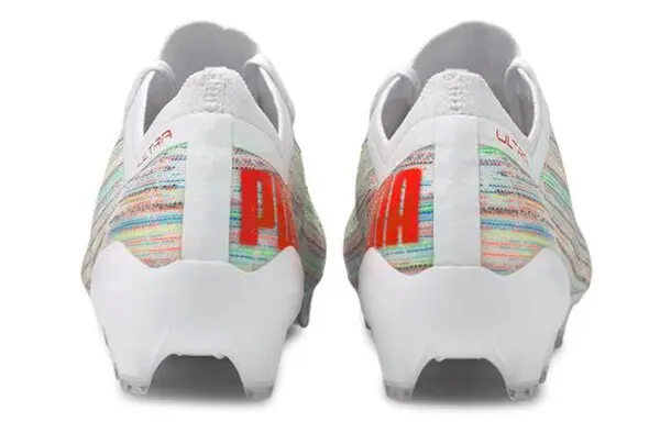 PUMA Ultra 1.2 Fg Ag Athletic Sneakers - White/red
