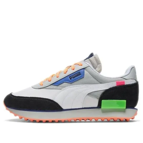 PUMA Future Rider Play On "high Rise" Lace-up Sneakers - Grey/orange