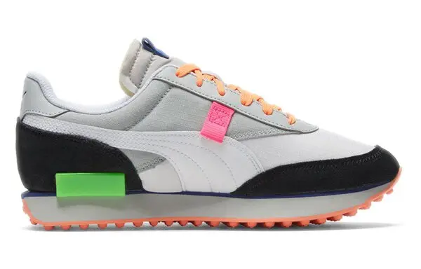 PUMA Future Rider Play On "high Rise" Lace-up Sneakers - Grey/orange