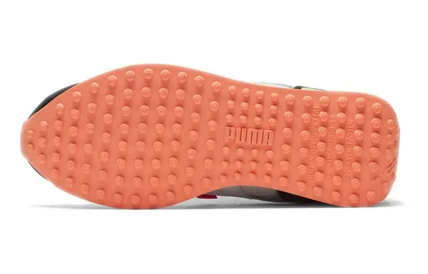 PUMA Future Rider Play On "high Rise" Lace-up Sneakers - Grey/orange