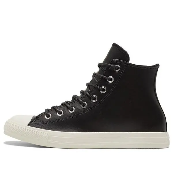 CONVERSE Chuck Taylor All Star High Top Leather Sneakers - Black