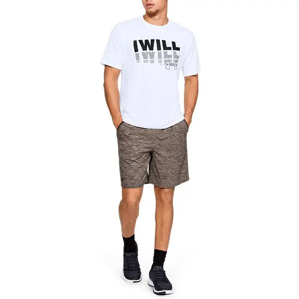 Under Armour Alphabet Printing Training Sports Short Sleeve